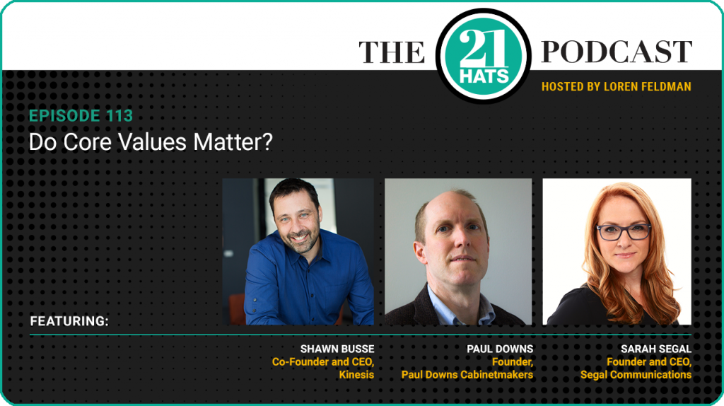 Do Core Values Matter? - 21 Hats